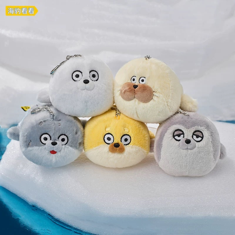 Lovely Seal Sealook Big Head Keychain 001 Blue 002 Yellow 006 011 Gr Lovely Seal Sealook Big Head Keychain 001 Blue 002 Yellow 006 011 Gr
